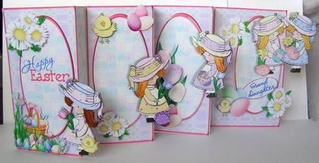 4-fold Card Kit - Easter Bonnets - CUP291102_203 | Craftsuprint