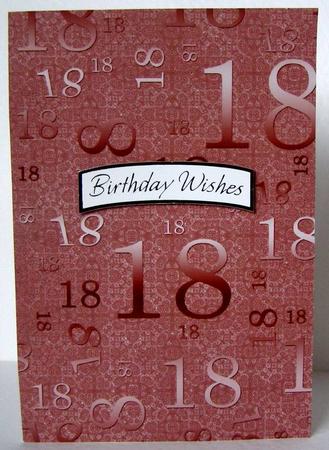 Dusky Pink Metallic 18 Birthday Backing Paper - Photo by Margaret McCartney
