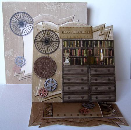 Steampunk with Bookcase - CUP336042_1648 | Craftsuprint