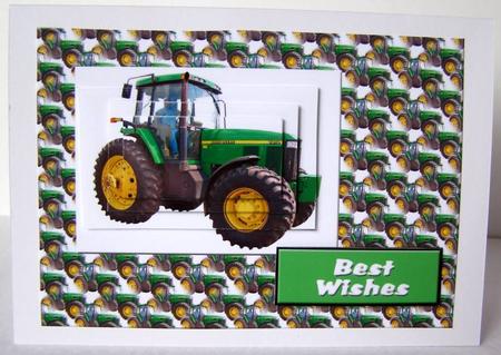 Tractor Card Front - CUP339243_1751 | Craftsuprint