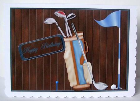 Masculine Golf Card Topper - CUP369106_1483 | Craftsuprint