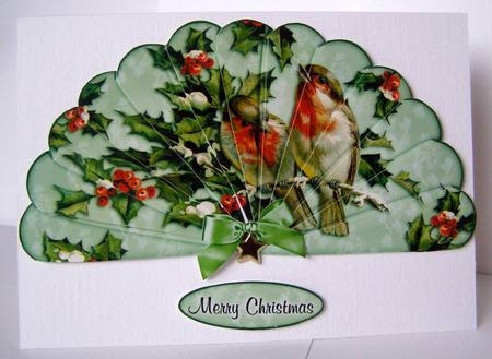 Christmas Holiday Birds - Fan Sheet - CUP117510_499 | Craftsuprint