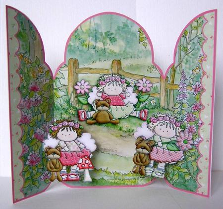 Gate Fold Pop Up Woodland Fairies - CUP117632_68 | Craftsuprint