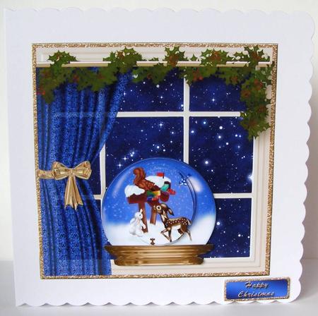 Snow Globe on Window Ledge - CUP467725_1648 | Craftsuprint