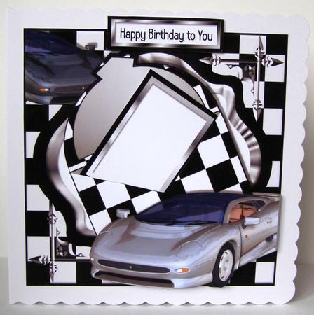 Open Envelope Card Front Mini Kit - Sports Car - CUP527084_1072 | Craftsuprint