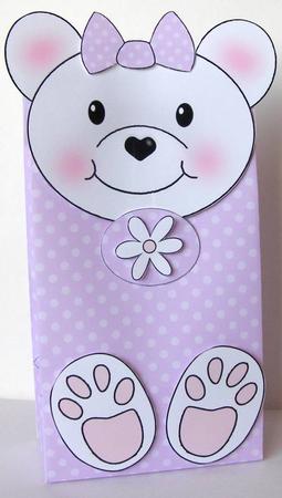 3D Little Teddy Cute Character Gift Bag Mini Kit - CUP533023_359 ...