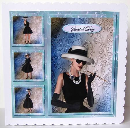 Topper Lady with Hat - CUP538977_936 | Craftsuprint