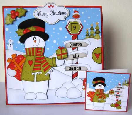 3D Xmas Snowman Sleeps Till Santa Animated Card - CUP578972_359 ...