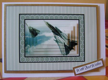 Fighter Plane Card Front - Photo by Margaret McCartney