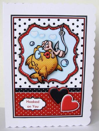 Hooked on You Valentine's Day Card Topper & Decoupage - CUP589774_68 ...