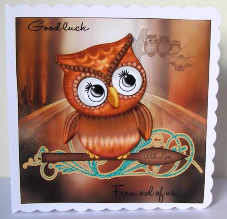 Good Luck from Owl of Us - CUP603807_107 | Craftsuprint