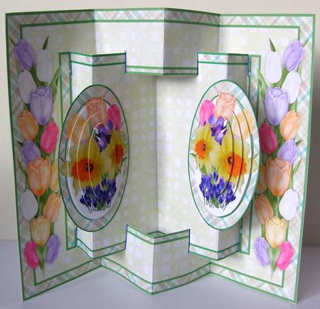 3D Concertina Pop-out - Spring Flowers - CUP606710_173 | Craftsuprint