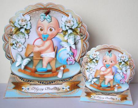 Cute Kid with Toys Card Kit - CUP608956_1641 | Craftsuprint