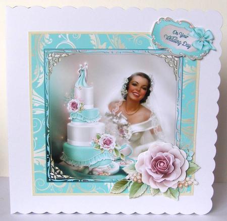 Wedding Cake Card Front 7x7 - CUP614286_1784 | Craftsuprint