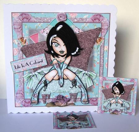 Life is a Cabaret Card Front Kit - CUP615864_1483 | Craftsuprint