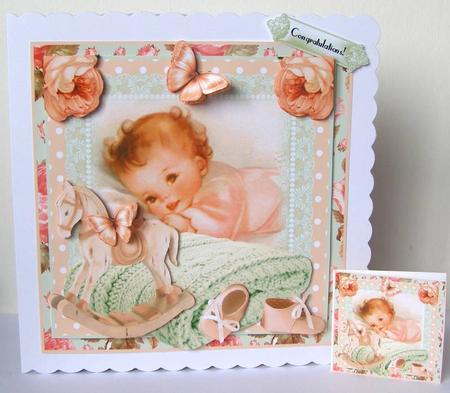 New Baby Blanket Card Front Kit - CUP632240_1483 | Craftsuprint