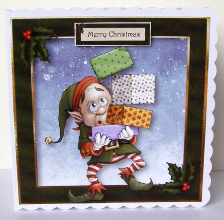 Balancing Elf 8x8 Quick Topper - CUP636407_1763 | Craftsuprint