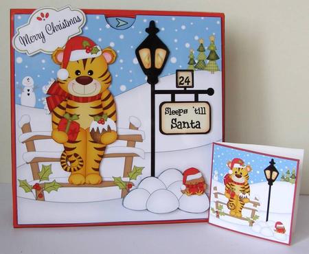 3D Xmas Tinker Tiger Sleeps Till Santa Countdown Card - CUP643095_359 ...