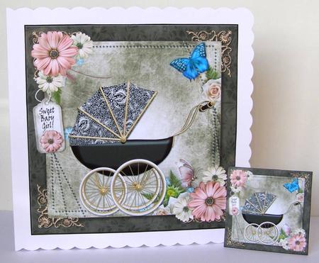 Vintage Baby Pram Topper - CUP669497_1056 | Craftsuprint