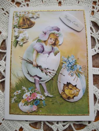 Vintage Easter Card Front - CUP303796_566 | Craftsuprint