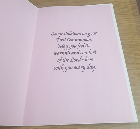 First Communion Verses 1 - Photo by Margaret Scott