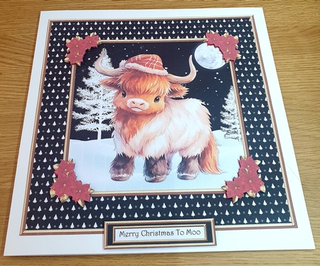 Cute Highland Cows Holiday Toppers Bumper Kit - Photo by Margaret Scott