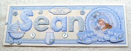 Create Any Name Baby Boy Card Kit & Decoupage - CUP422692_68 | Craftsuprint