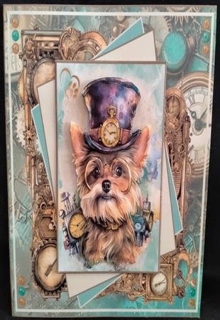 Steampunk Yorkie Mini Page Kit - Photo by Margarette Blakeborough