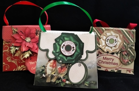 Handbag Gift Box Holly Pattern - CUP374341_422 | Craftsuprint