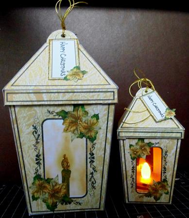 Lantern Shaped Gift Boxes/luminaries - Gold - CUP576110_1302 | Craftsuprint