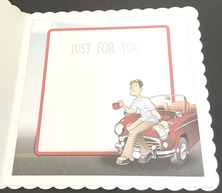Best Dad Red Car 8x8 Insert - CUP970510_437 | Craftsuprint