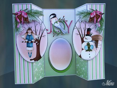 Double Fold-back Card Template - Cu4cu - CUP341123_99 | Craftsuprint