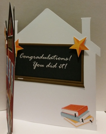 Schoolhouse-shaped Grad Card - Class - CUP427599_958 | Craftsuprint