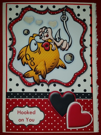 Hooked on You Valentine's Day Card Topper & Decoupage - CUP589774_68 ...