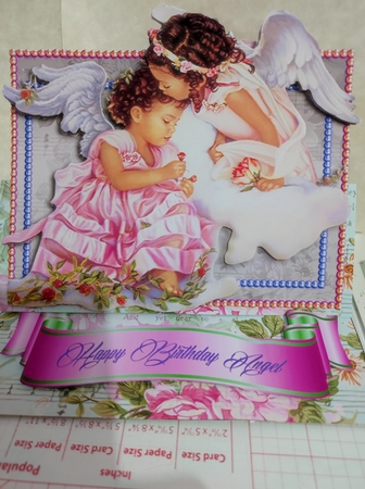 Angels Birthday Easel Card - CUP763316_2248 | Craftsuprint