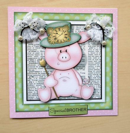 Steampunk Pig Dictionary Mini Kit - CUP607798_2053 | Craftsuprint
