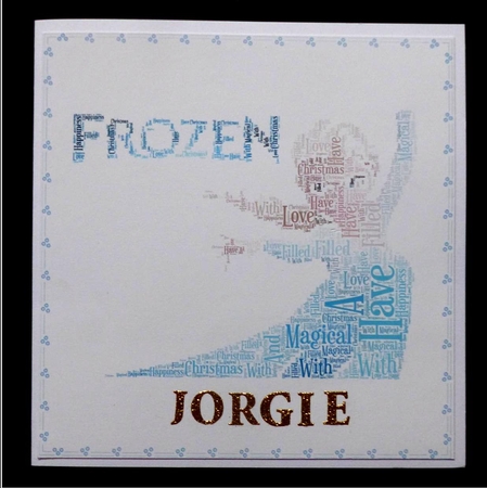 Frozen Elsa Christmas Word Art - CUP817971_2229 | Craftsuprint