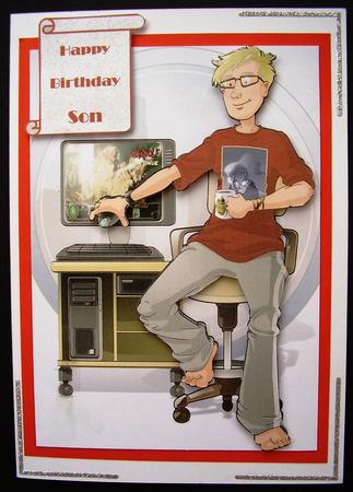 Computer Whizz (red) A4. - CUP104364_437 | Craftsuprint