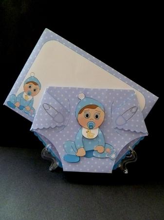 Baby Boy Nappy Card Kit - CUP536431_174 | Craftsuprint