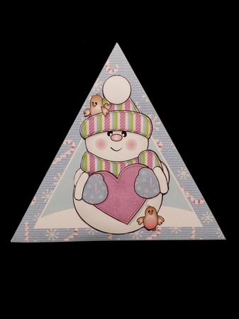 Triangle Snowman 1 Card - CUP569385_2053 | Craftsuprint