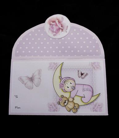 Moon Baby Girl Money Wallet - CUP611601_2053 | Craftsuprint