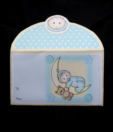 Moon Baby Boy Money Wallet - CUP611470_2053 | Craftsuprint