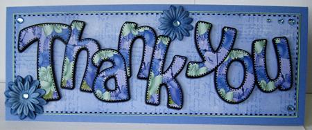Large Dl Thank You Card & 3D Decoupage - CUP430633_359 | Craftsuprint