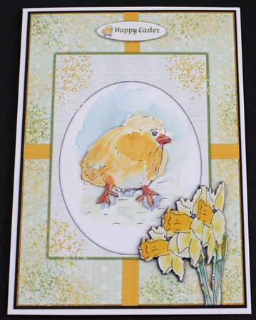 CUTE CHICK EASTER CARD: A5 Quick Card With Optional Decoupage & 5 ...