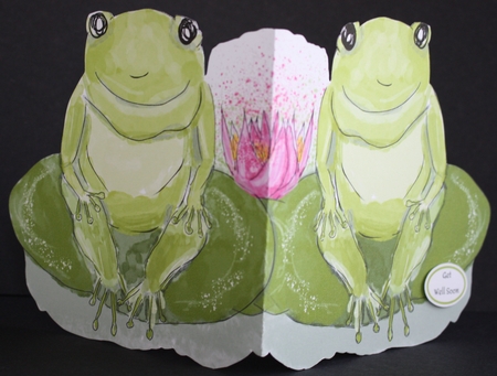 FROG-SHAPED CARD: Easy Multi-Occasion Card With 7 Sentiment Tags ...