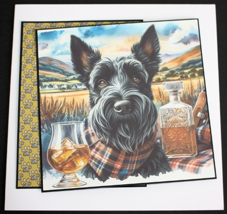 Paw Prints Backing Paper Mustard A4 - Photo by Marion Kimberley-Scott ...