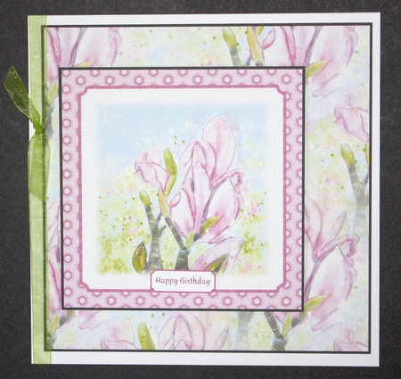 MAGNOLIA: A4 Pink Floral Background/Backing Paper with Commercial Use ...