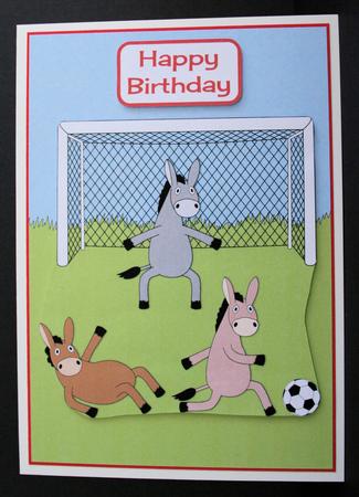 Donkeys Playing Football - CUP560999_750 | Craftsuprint