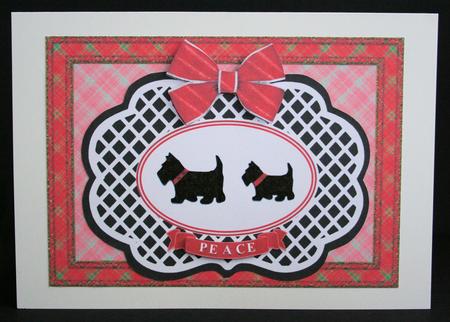 Scottish Terriers Oval Trellis Decoupage Card Topper - CUP540006_604 ...