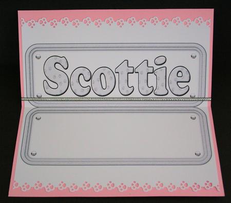 Scottie Dog Name Sign Insert - CUP545949_15 | Craftsuprint